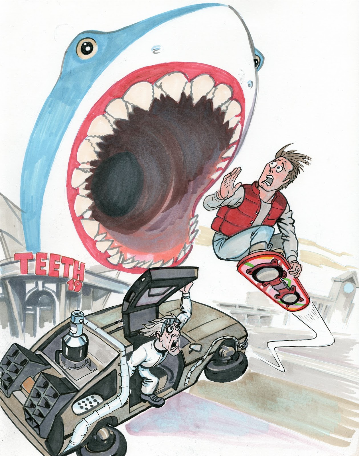 JIM SMITH CARTOONS: Back to the Future: Toothyness and Stupidness