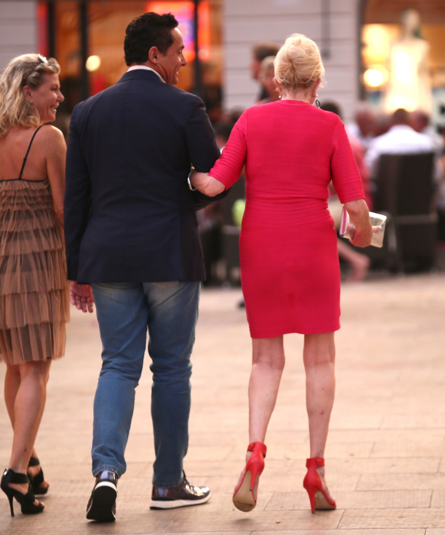 Herve Leger Sightings: Ivana Trump with Marcantonio Rota in Saint ...