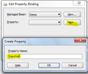 Learning SOA: Binding variable in ADF-Hello World