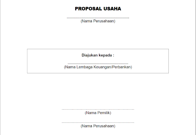 Download Proposal Usaha Format PDF