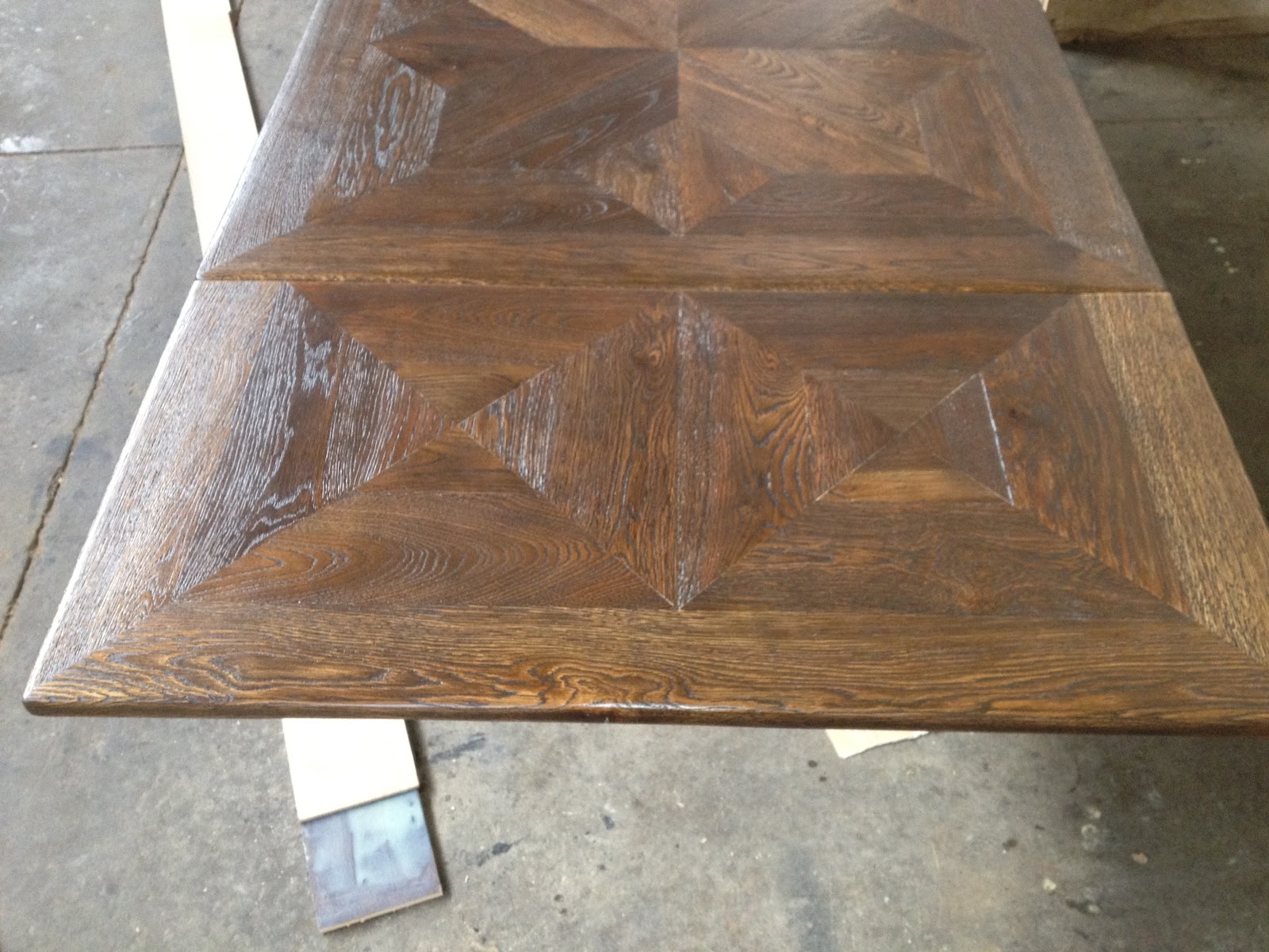 Tischler: French Oak Parquet Table