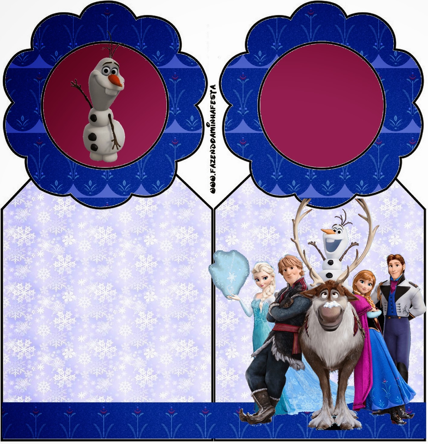 Cute Frozen Party: Free Party Printables and Images. - Oh My Fiesta! in ...