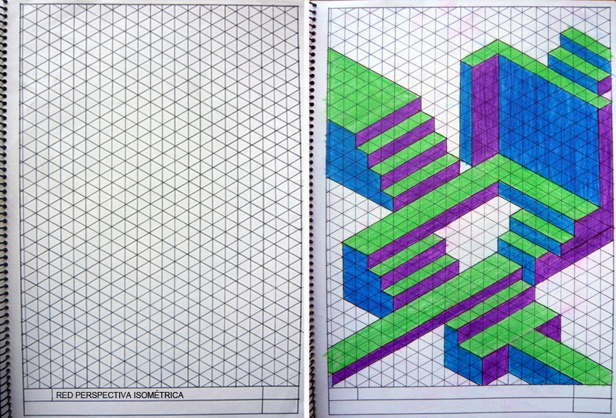 Tú también eres arte.: Red en isométrica y caballera.