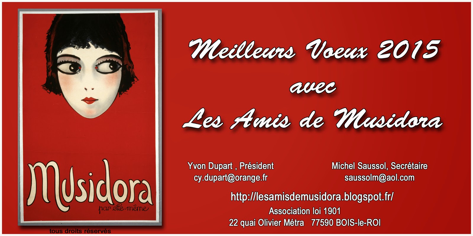 Les Amis de Musidora: janvier 2015