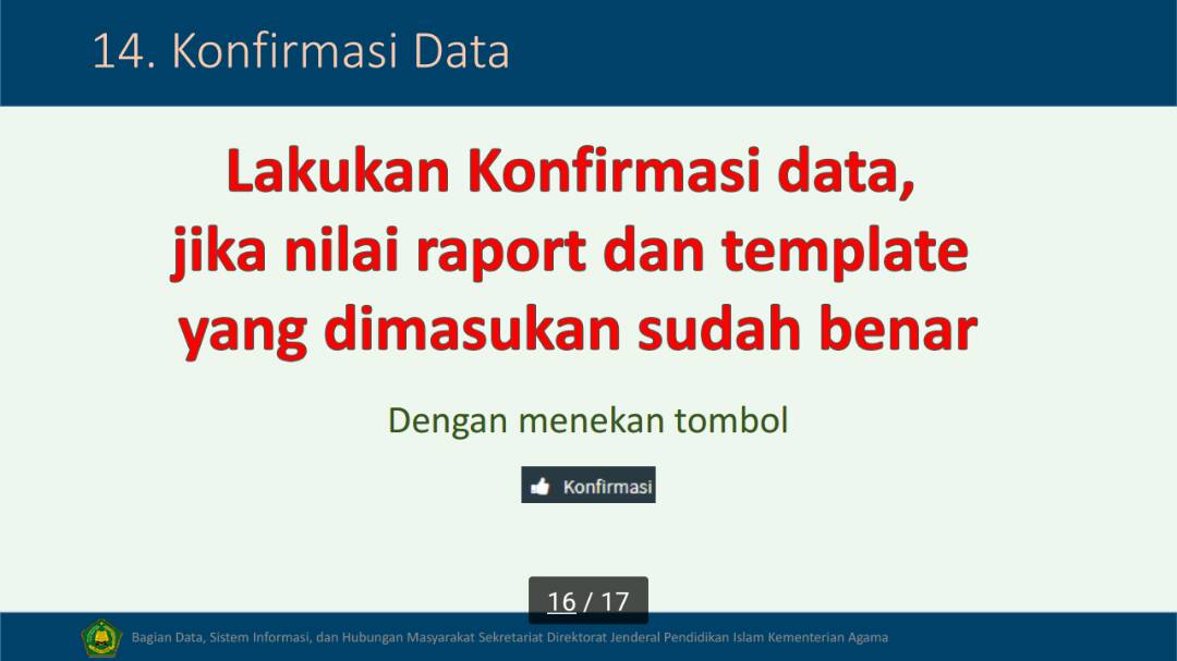 Panduan Aplikasi Pendataan Nilai Raport MI, MTs, MA Tahun 2017 - SIAP UJIAN