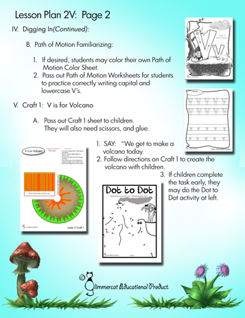 Glimmercat Education: Letter V Activities for Ages 2-4