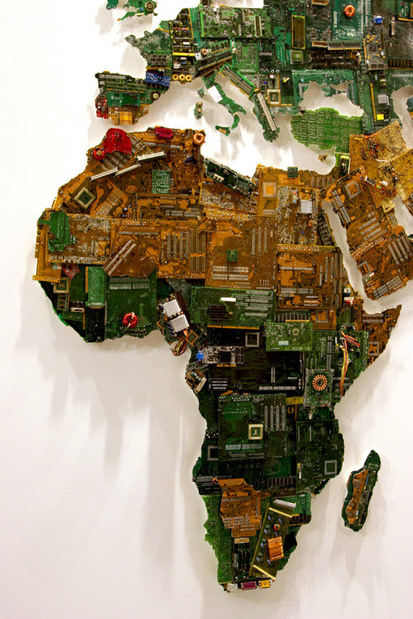 Amazing Map Art by Susan Stockwell from England