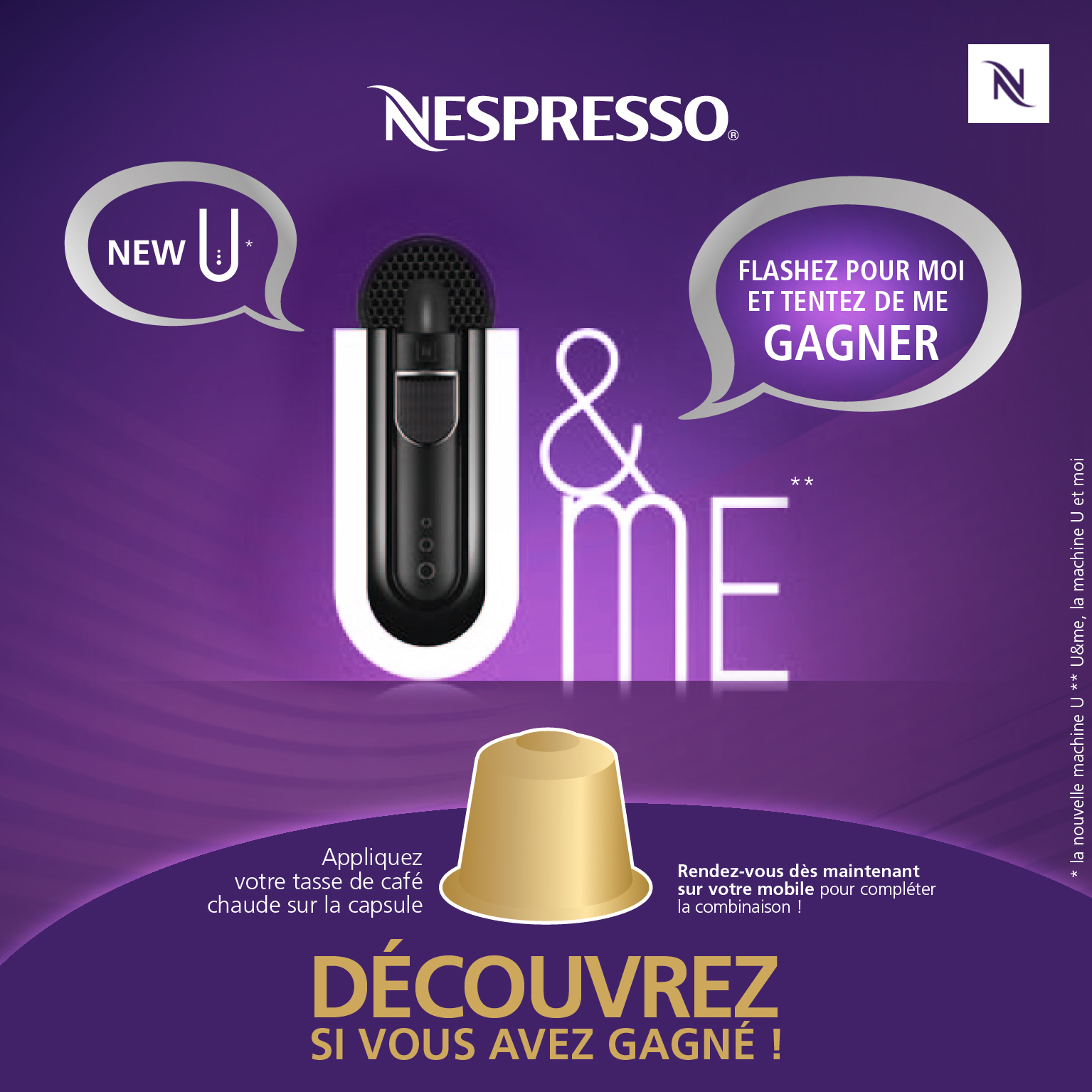 m.minuscule: Advertisement Nespresso U&Me - Shopper