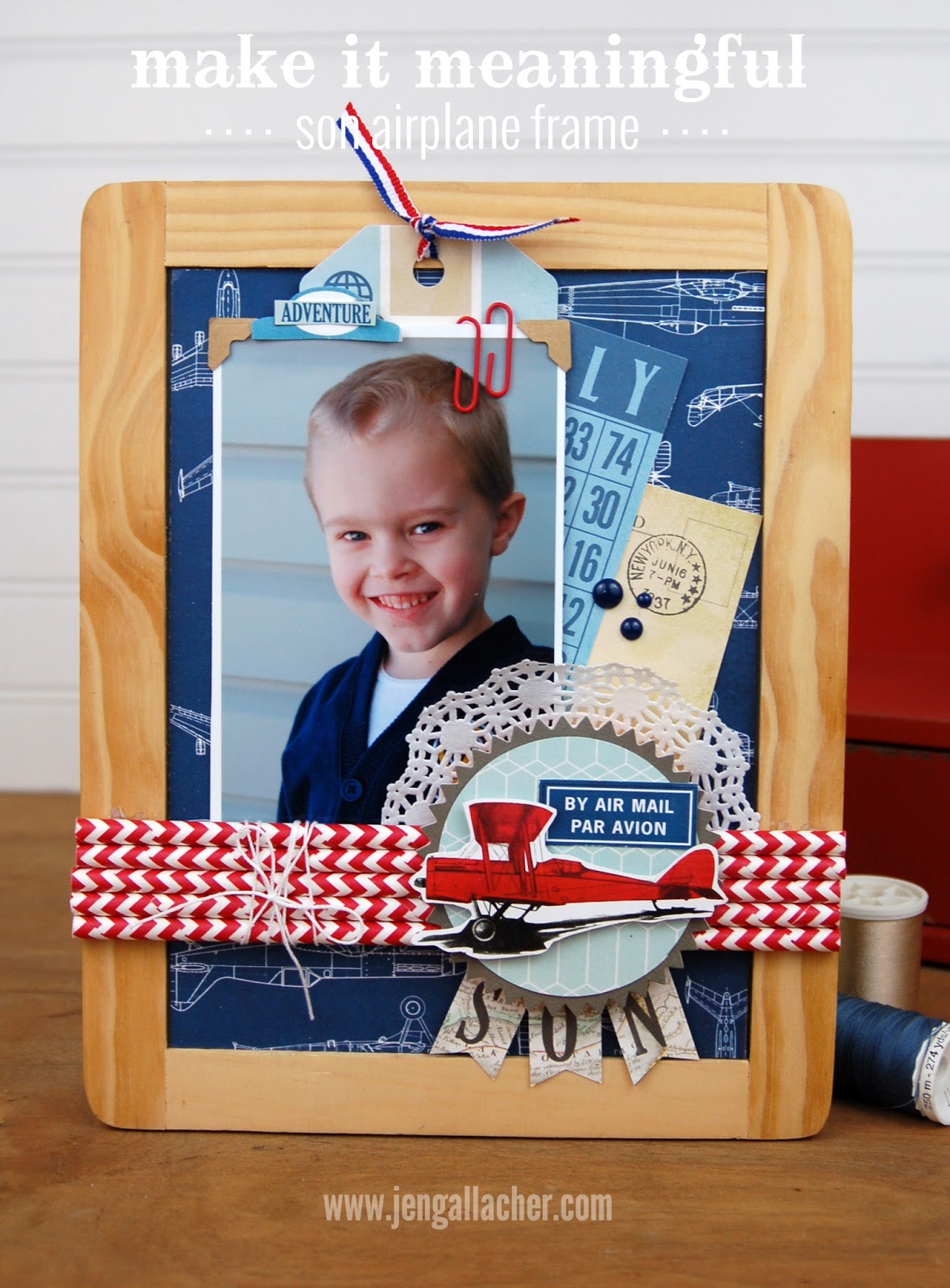 Make It Meaningful: Airplane Frame Paper Crafting Project | Jen Gallacher