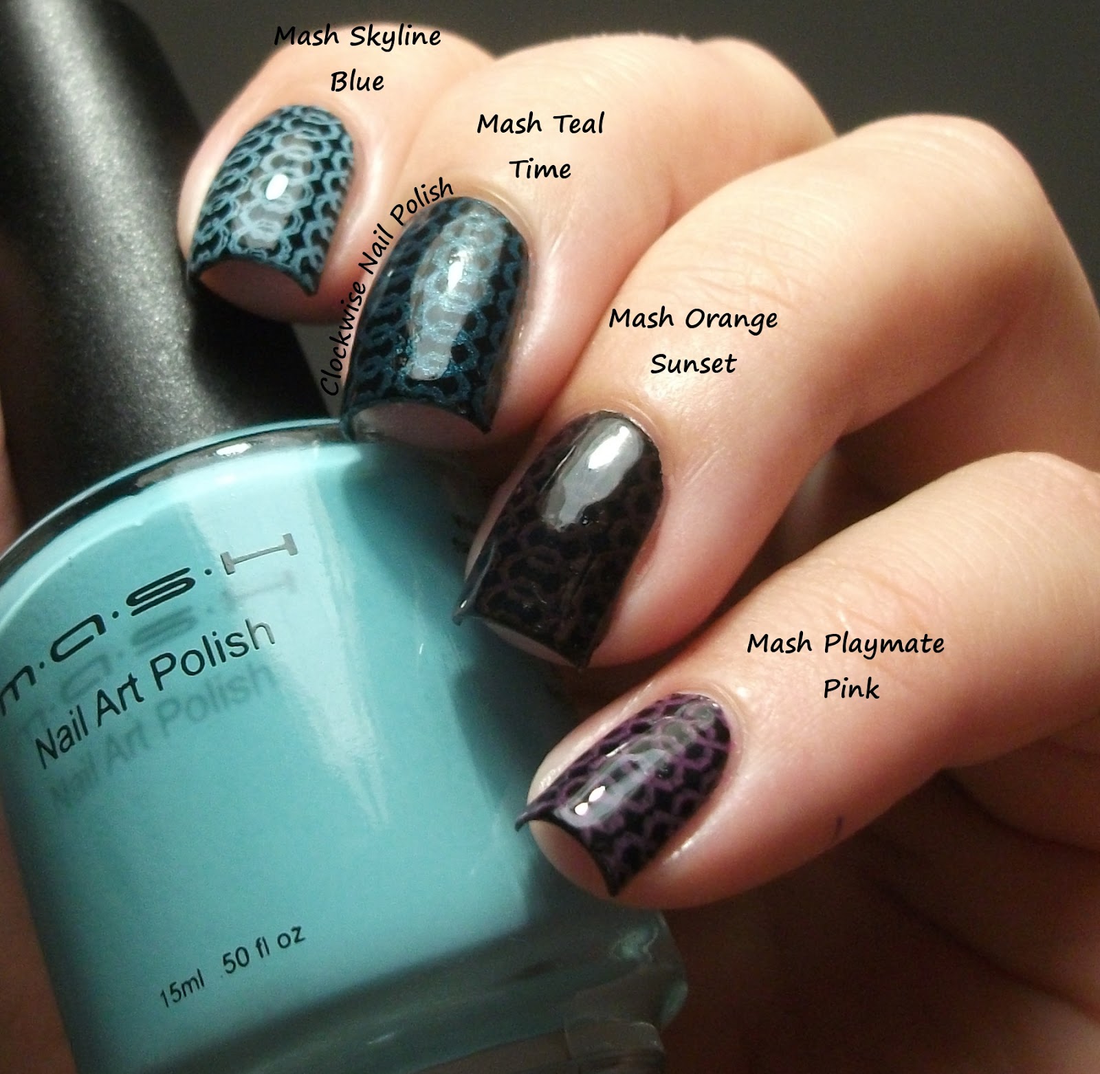 The Clockwise Nail Polish: New MASH Life in Color - Stamping Polishes ...