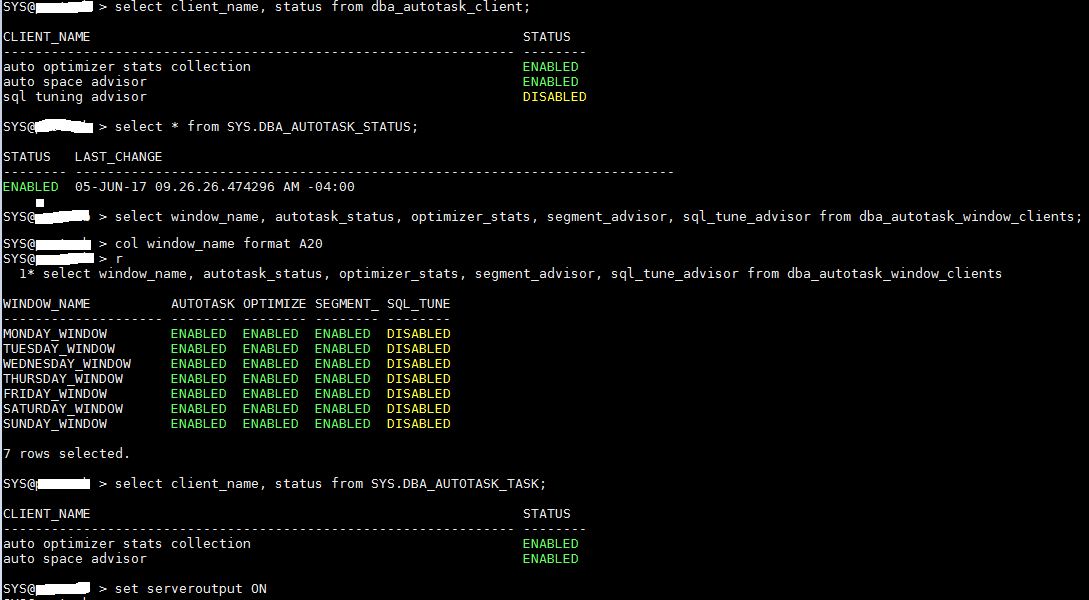 Oracle DBA 19c - How to: Disable Database Auto Task