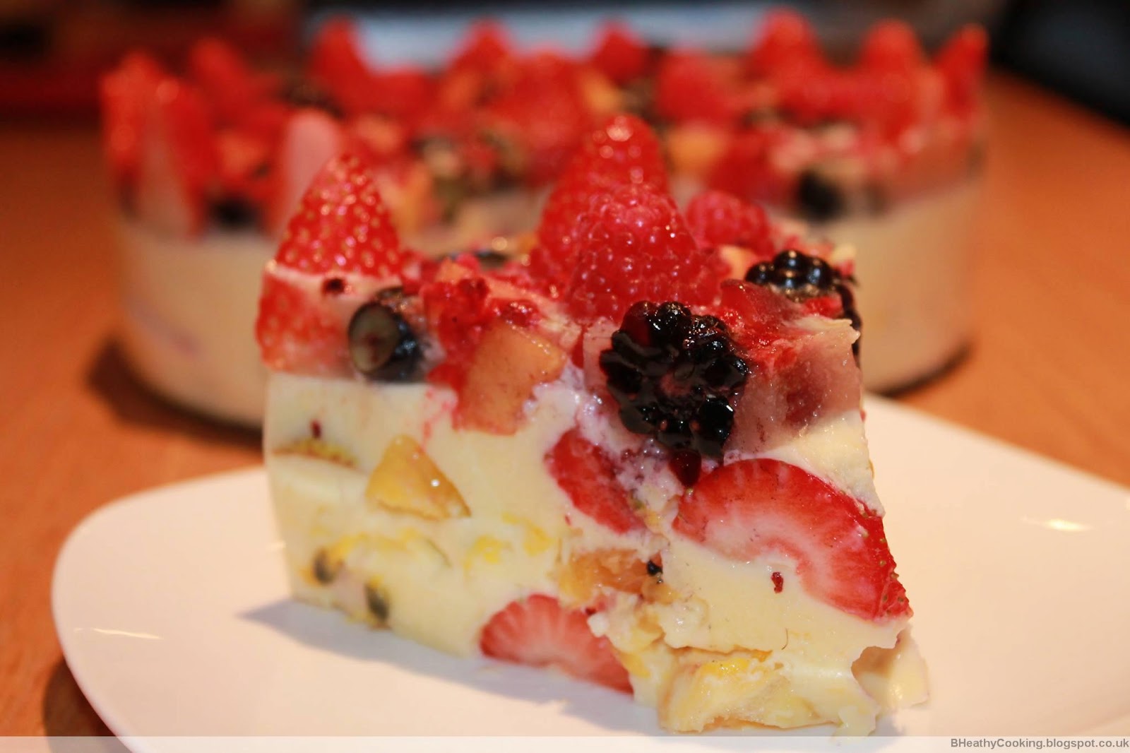 The Healthy Cooking Blog: No Bake Summer Cake