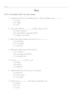 First Grade and Fabulous: Olivia, Long O review, and Other..