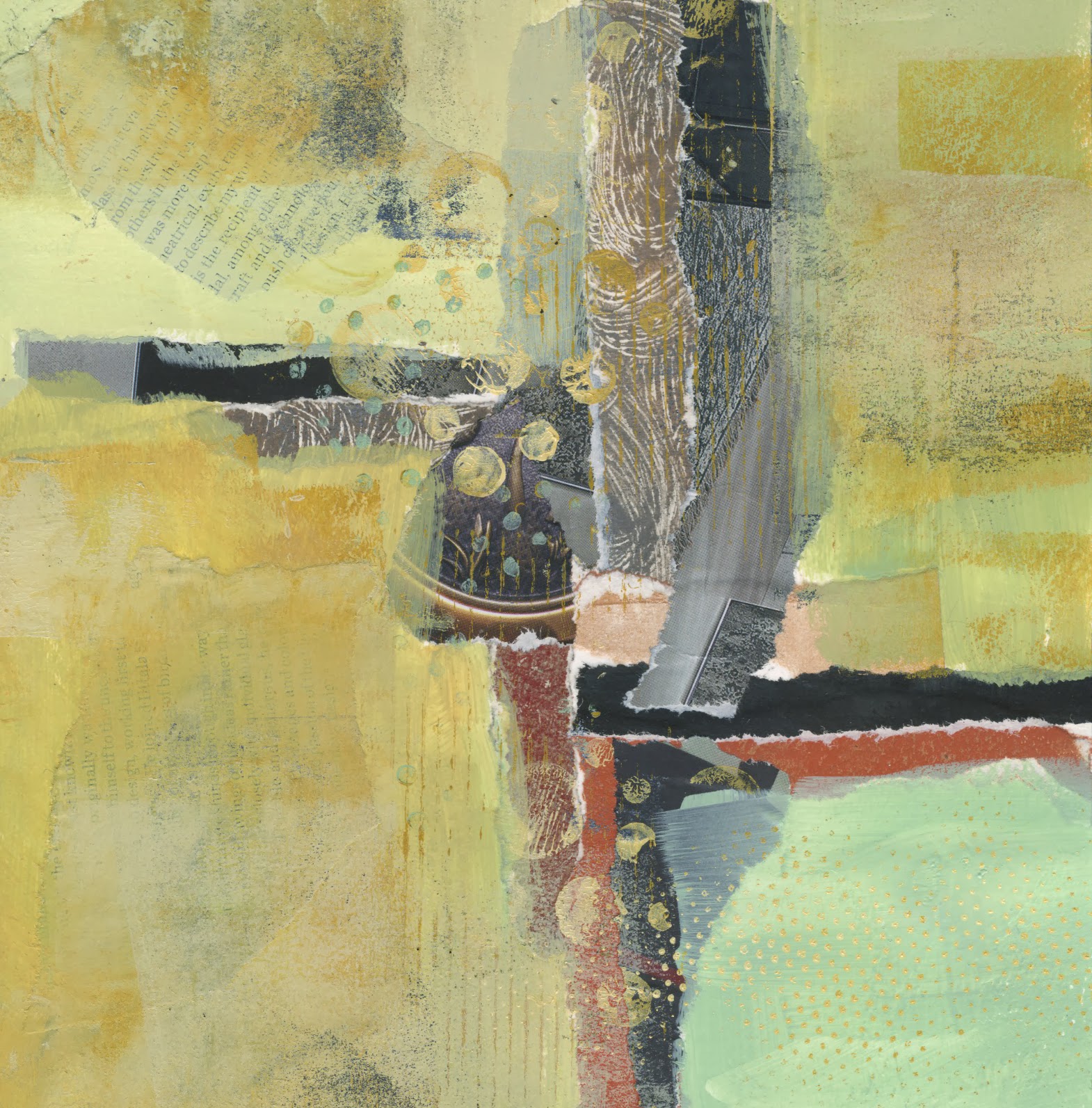 Michèle Brown Artist - The Old Cells Studio: Cruciform composition