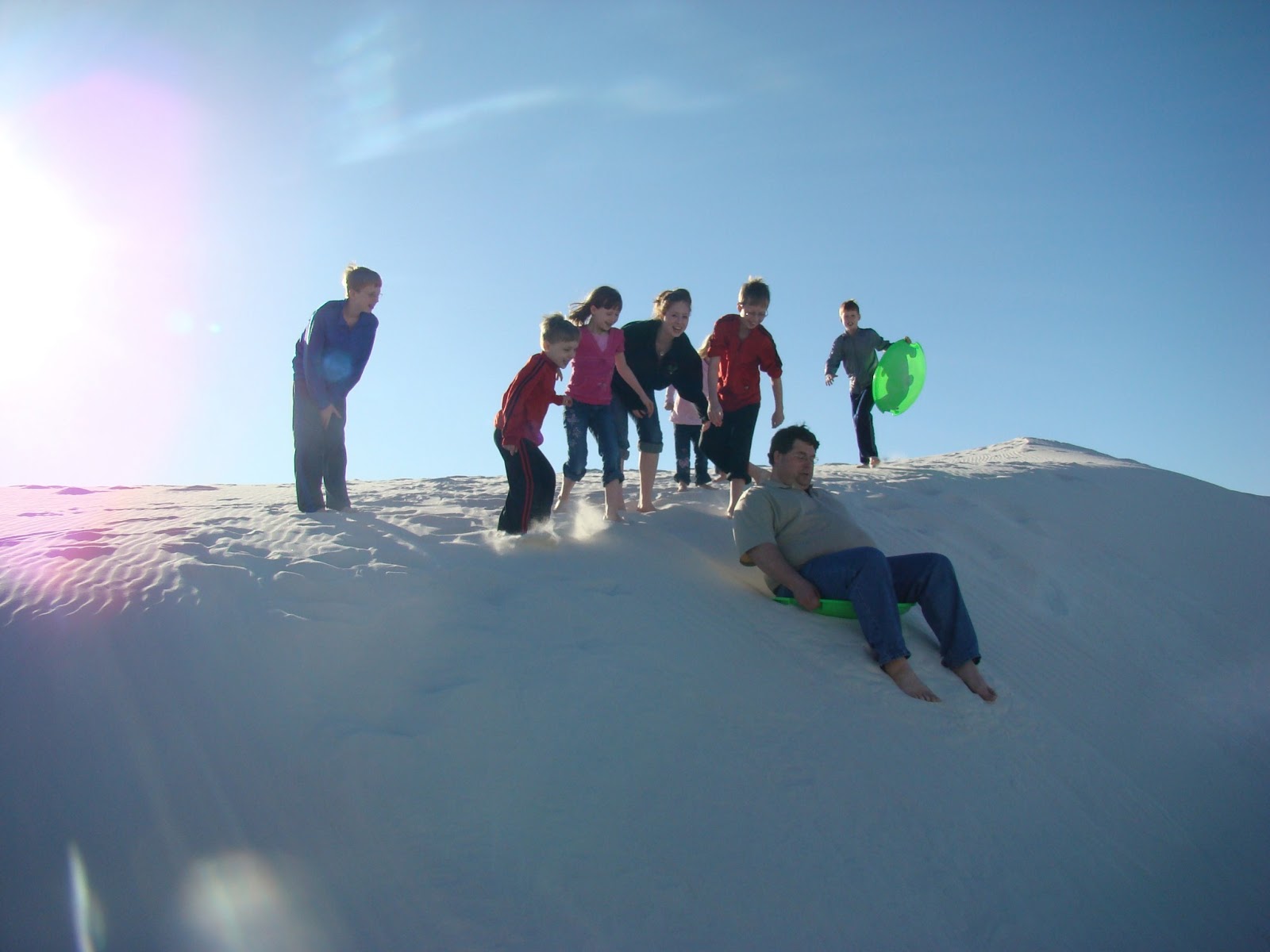 Drevlows Discover: Sledding the Sand Dunes at White Sands National ...