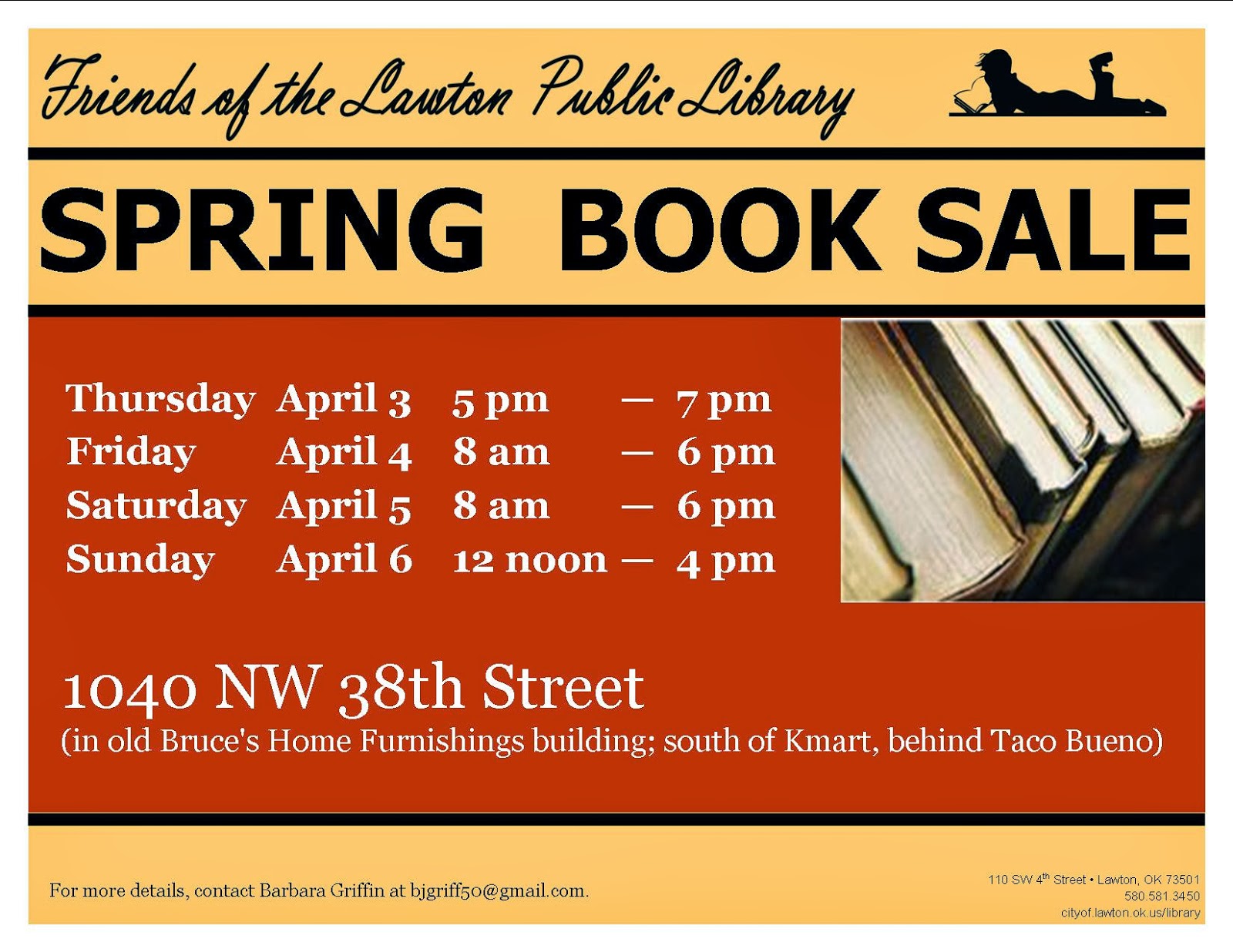 LAWTON PUBLIC LIBRARY: Spring Book Sale