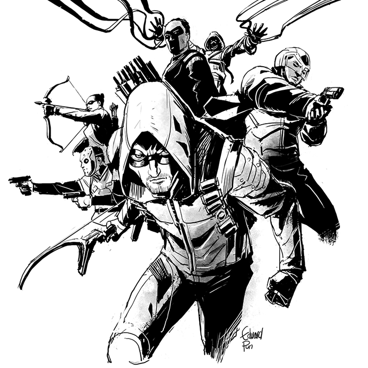 Edward Pun art blog: Team Arrow
