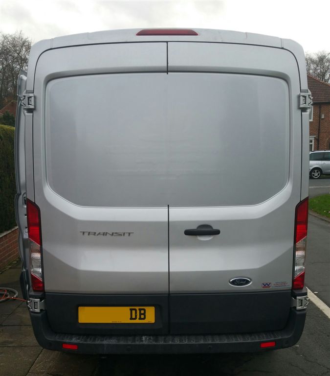 The Green I Signs Blog: Silver ford transit van sign writing & cut to ...