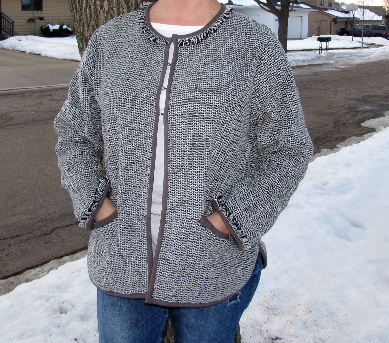 Made by a Fabricista: A Fringed Tamarack by Grainline!