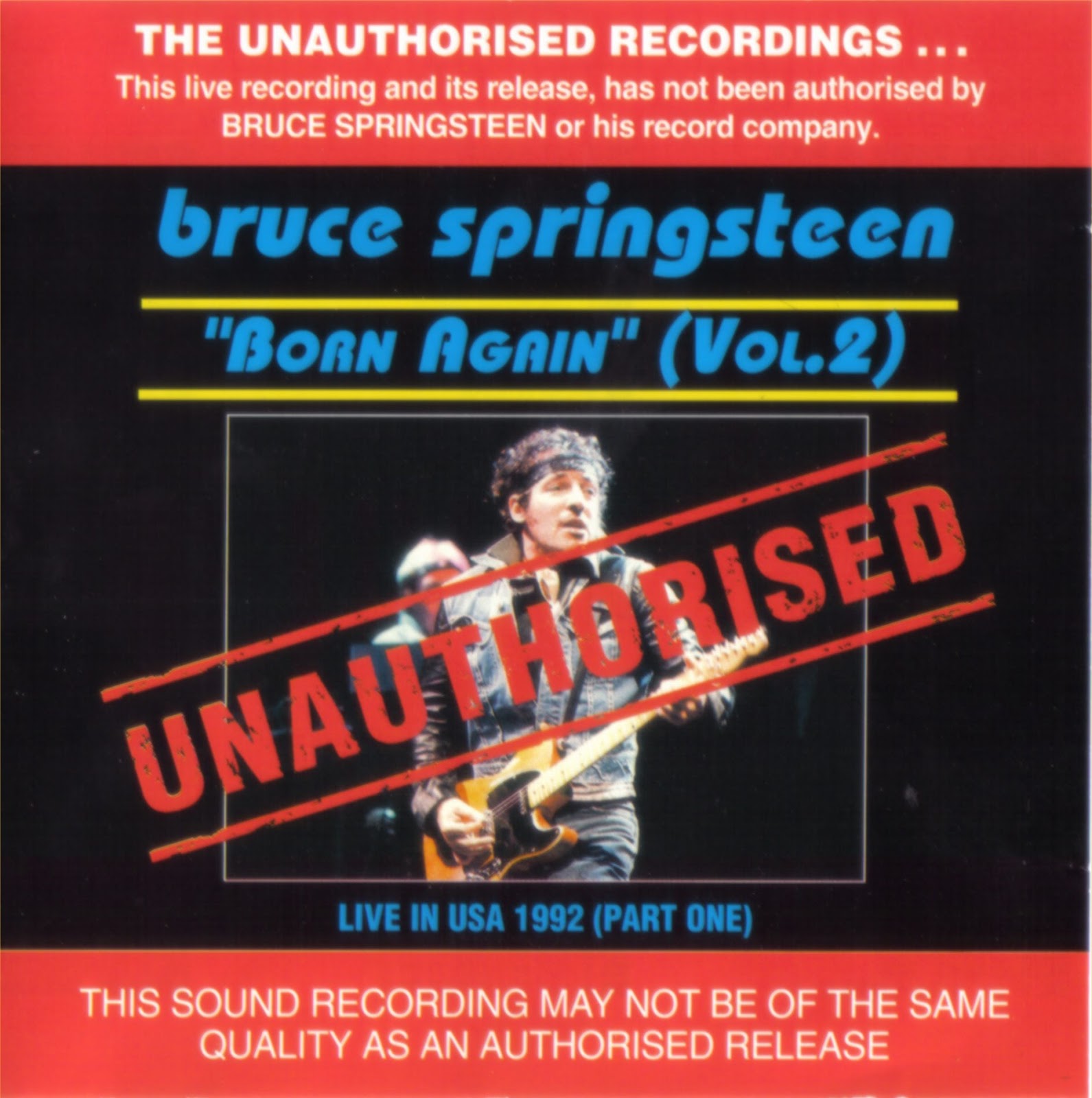 Rock On Vinyl: Bruce Springsteen - Born Again: Unauthorised Vol 2 & Vol ...