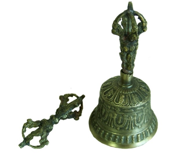 Tibet Buddhism Tool and Handbell B 西藏金剛杵及金剛杵搖鈴 B