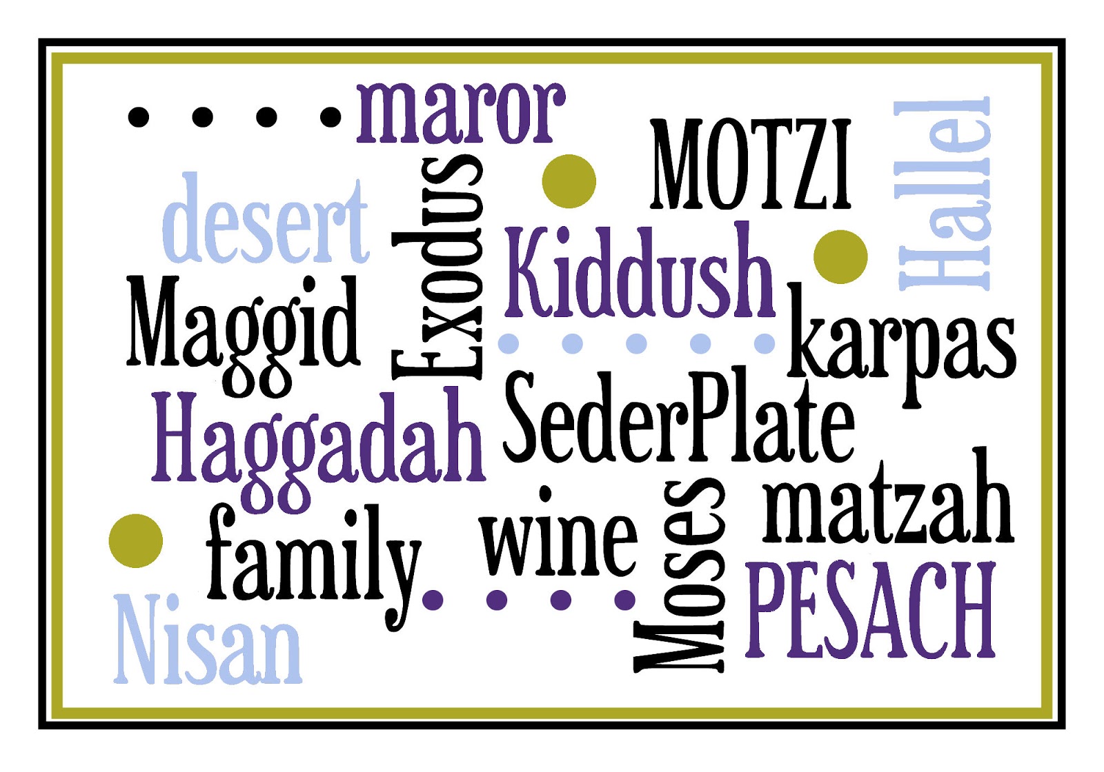 Create with TLC: Free Passover Printables....