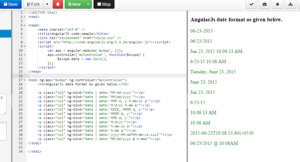 Date Format Date Formats In Angularjs Angular React