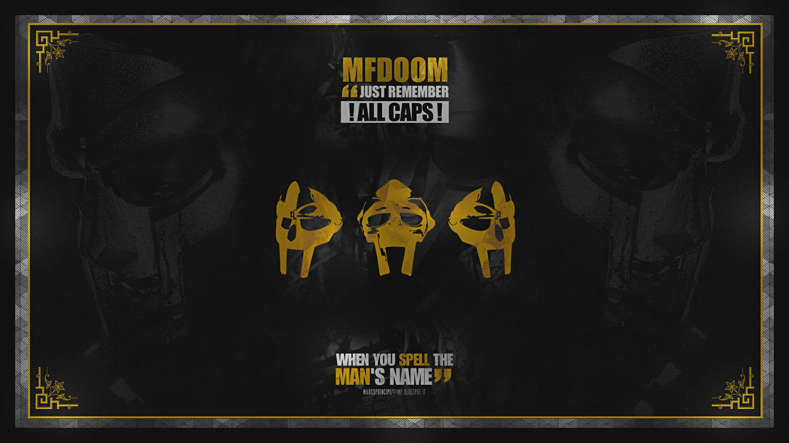 MF DOOM "ALL CAPS" ~ 44MP Design