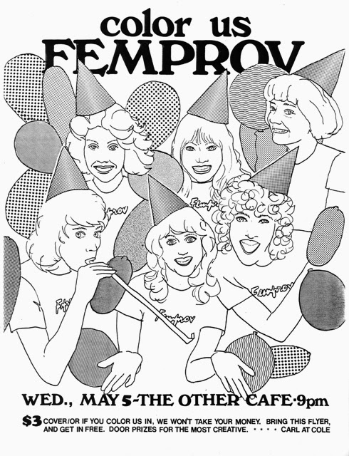 Femprov • Improvisational Comedy • San Francisco: Flyers and Press