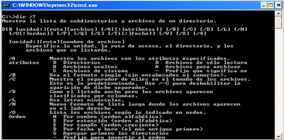 Comandos más usados en MS-DOS, MAC, Linux.- Conceptos de S.O Windows ...
