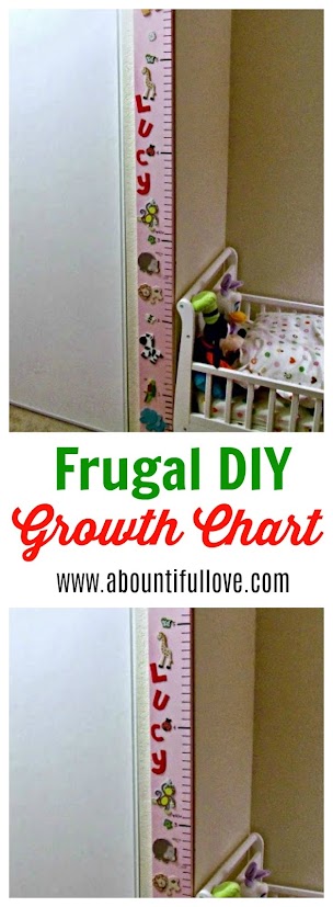 Homemade GROWTH CHART - Easy and made with Love - A Bountiful Love