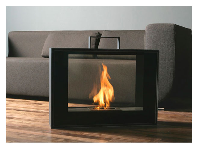 SR Nepal: Movable Contemporary Fireplace
