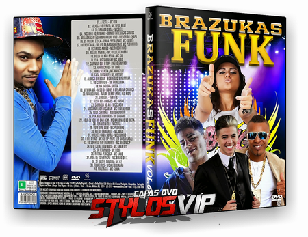 Capas dvd stylos vip: BrazuKas Funk - Capa DVD