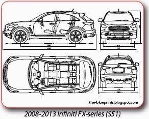 Vector Blueprints - Cars, Trucks, Busses and others: Infiniti - Vector ...