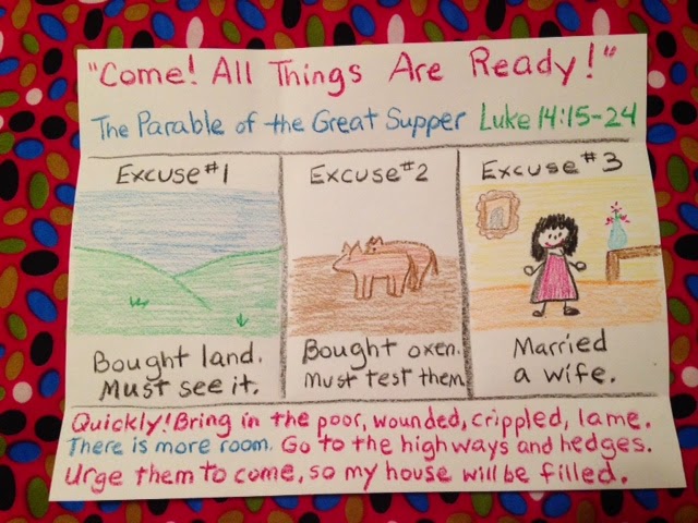 Children's Bible Lessons: Lesson - Parable Of The Great Supper