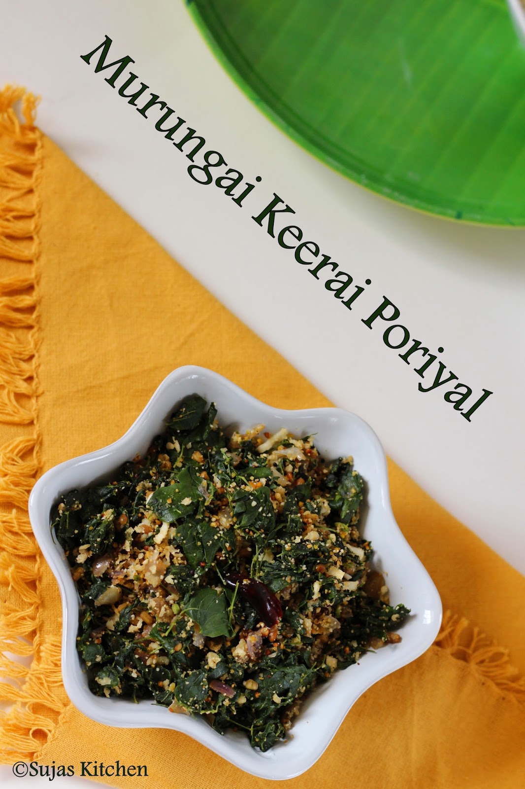 Sujas Kitchen: Murungai Keerai Pori Arisi Poriyal