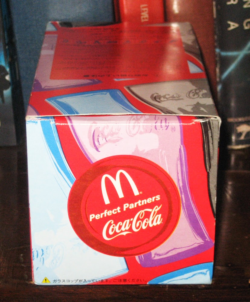 Percy's Fast Food Toy Stories : Coke Glass Blue - McD