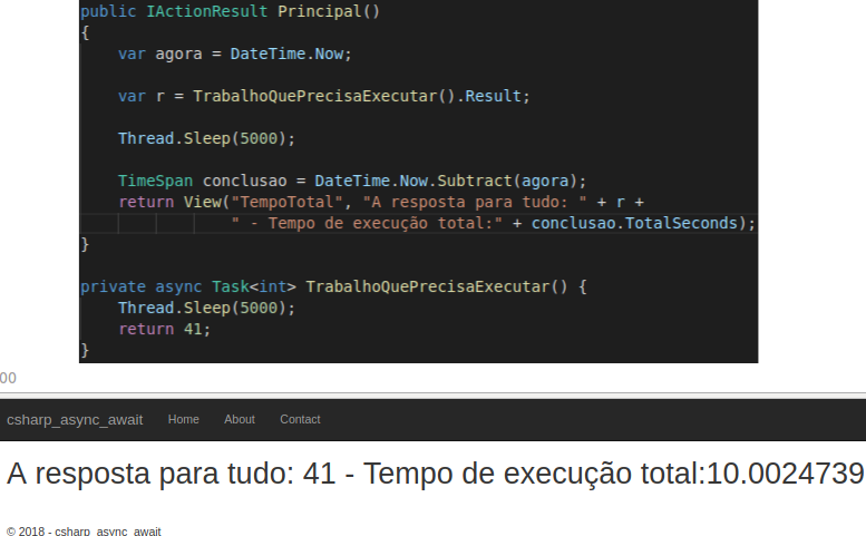 Programação assíncrona, async e await e conceitos