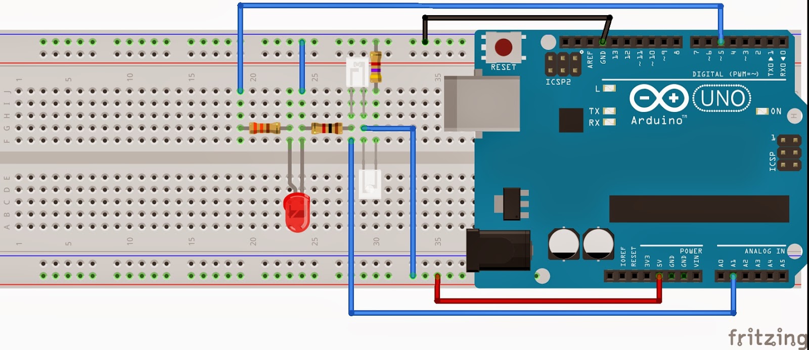 งาน arduino 5 photo transistor