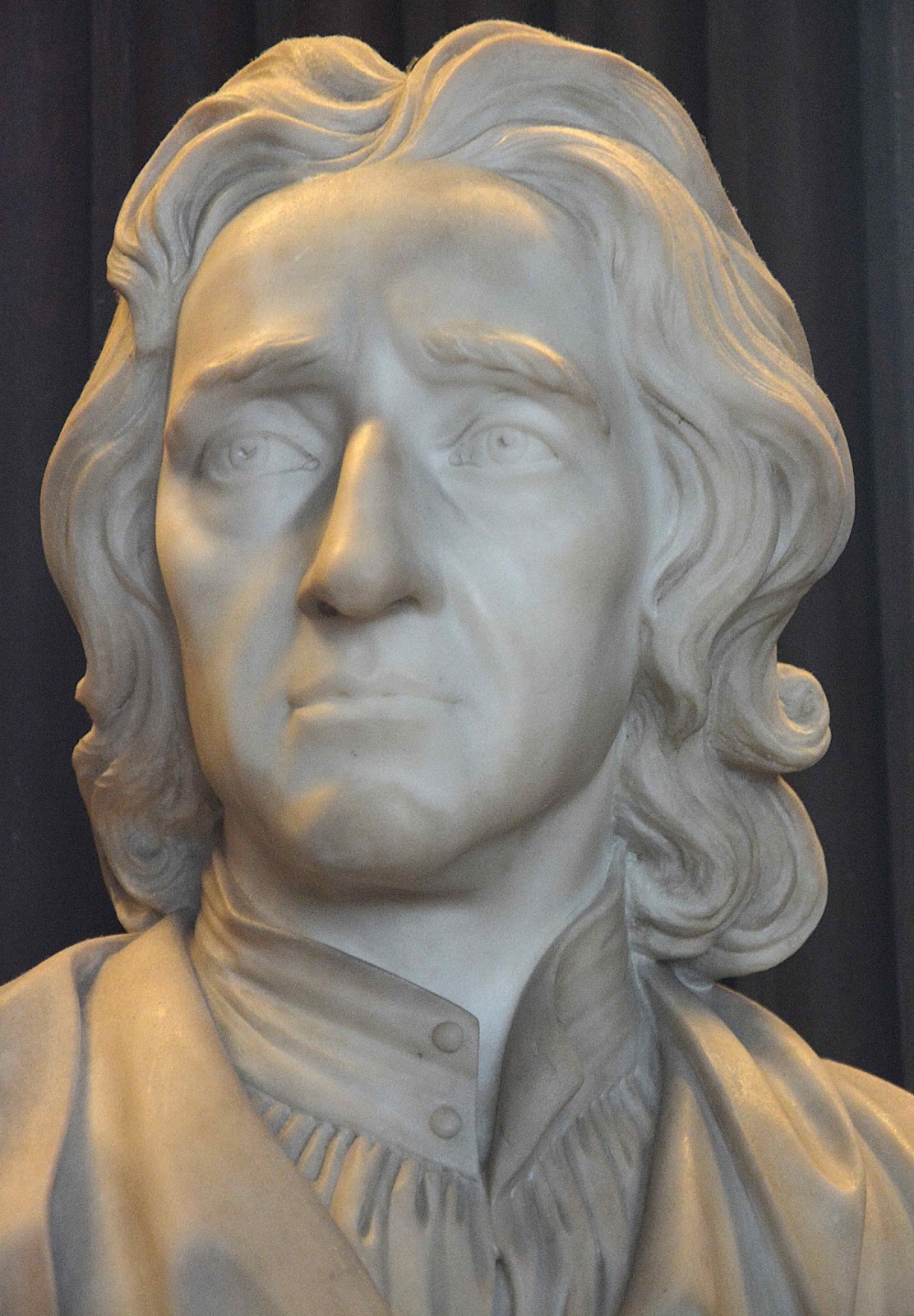 Bath, Art and Architecture: Bust of Locke in the Long Room Trinity ...