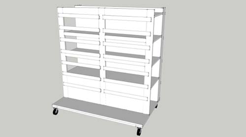 WardWorks: Mobile Modular Storage Cart