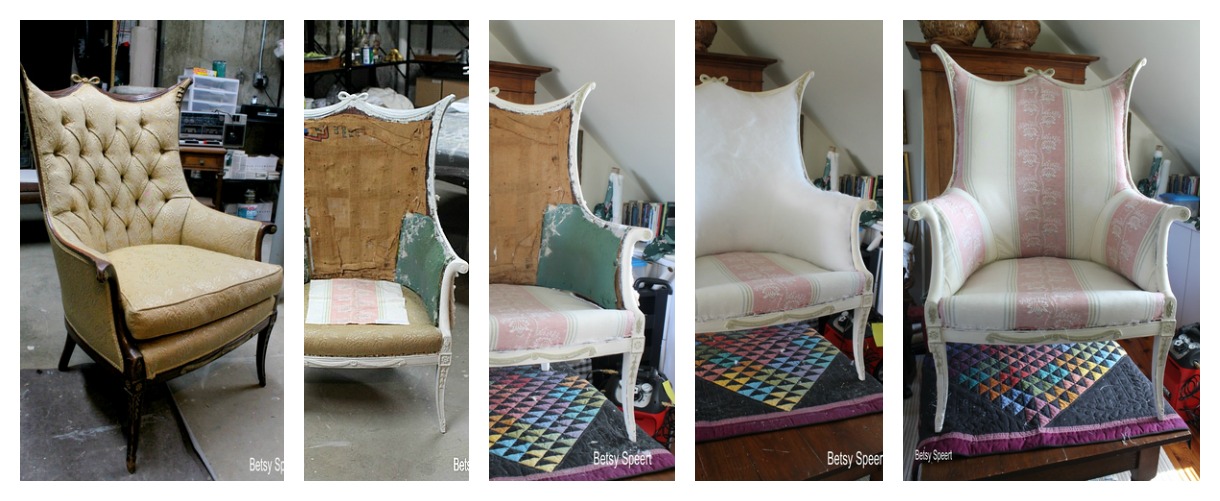 Betsy Speert's Blog: Upholstering the Inside Back of a Chair: Chapter 4