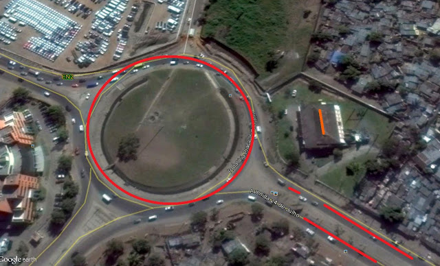 Prédio do Estado na rotunda da Av. 24 de Julho, actual Maputo