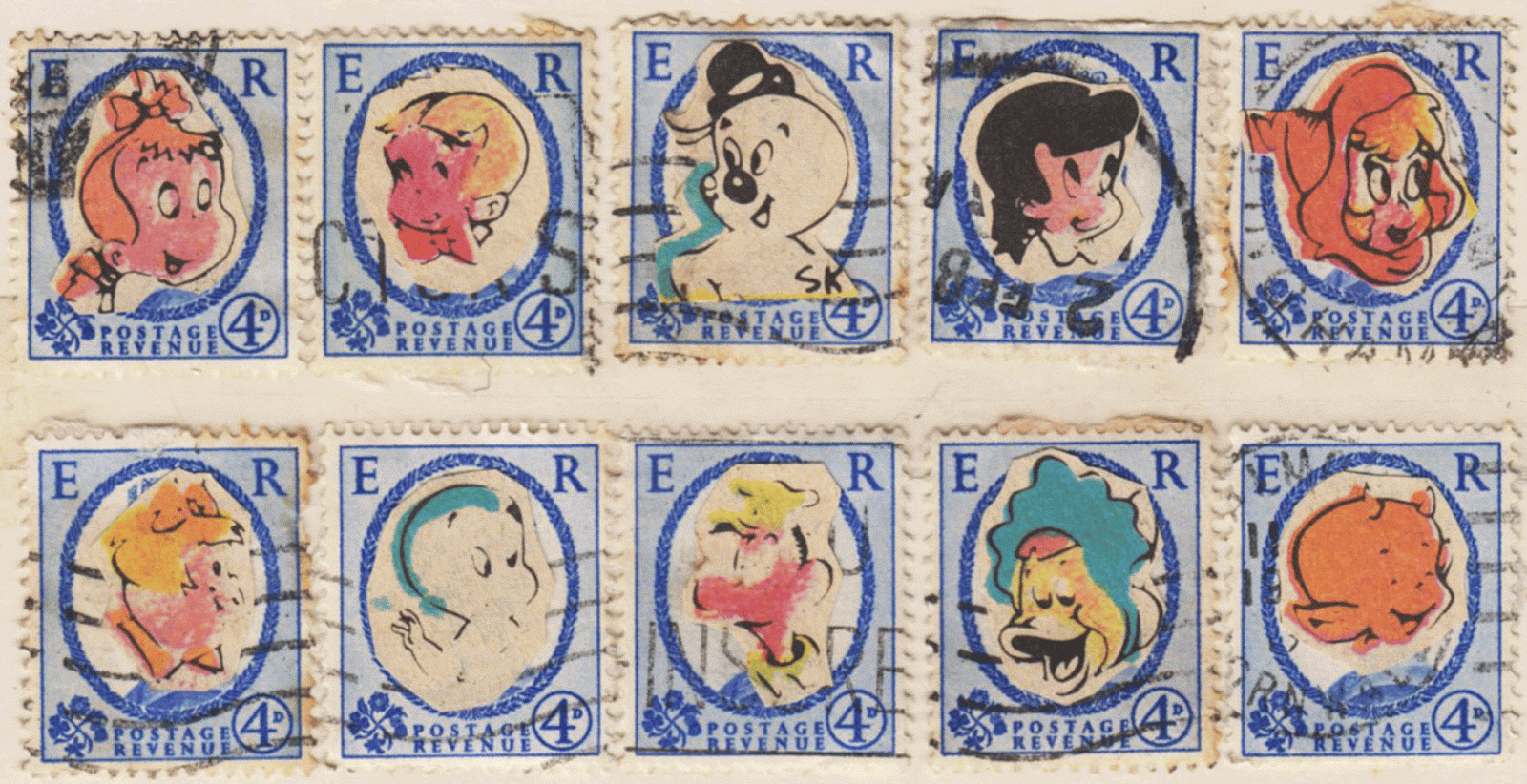 curiouscollage: Comic stamps