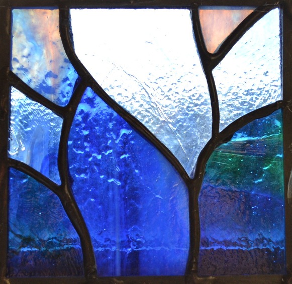 My Creativity Engine: Blue Stained Glass Panels