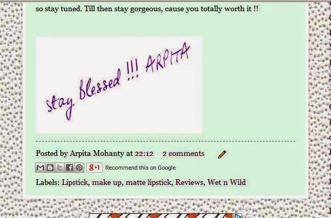 Arpita's: How to Create a Blog Signature for Blogger