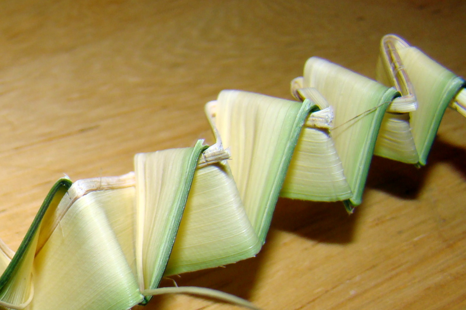 Sitting At Our Kitchen Table: Palm Braiding