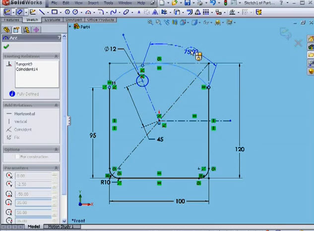 Solidworks tutorial Basic Insert Sketch - SolidWorks Share