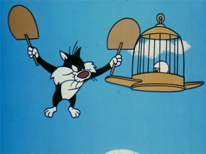 Cartoon-Vergleich: THE JET CAGE