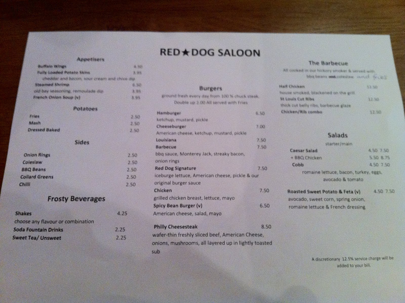 Cheese and Biscuits: Red Dog Saloon, Hoxton